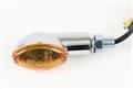 Blinker 'CAT-EYE' 20mm, Chrom , GELB, Stück - AME Chopper Products